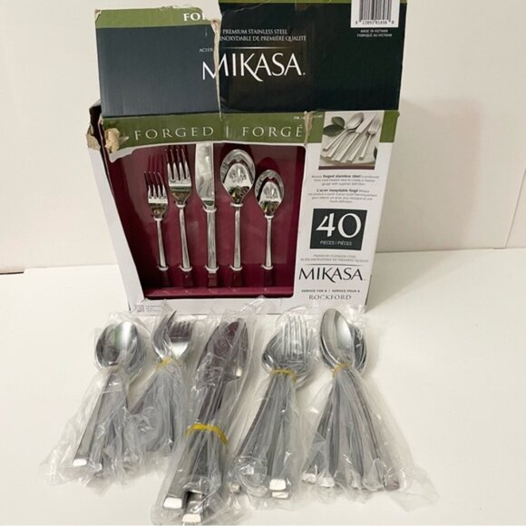 Mikasa | Dining | Mikasa Forged Rockford Stainless Steel Flatware 38 ...